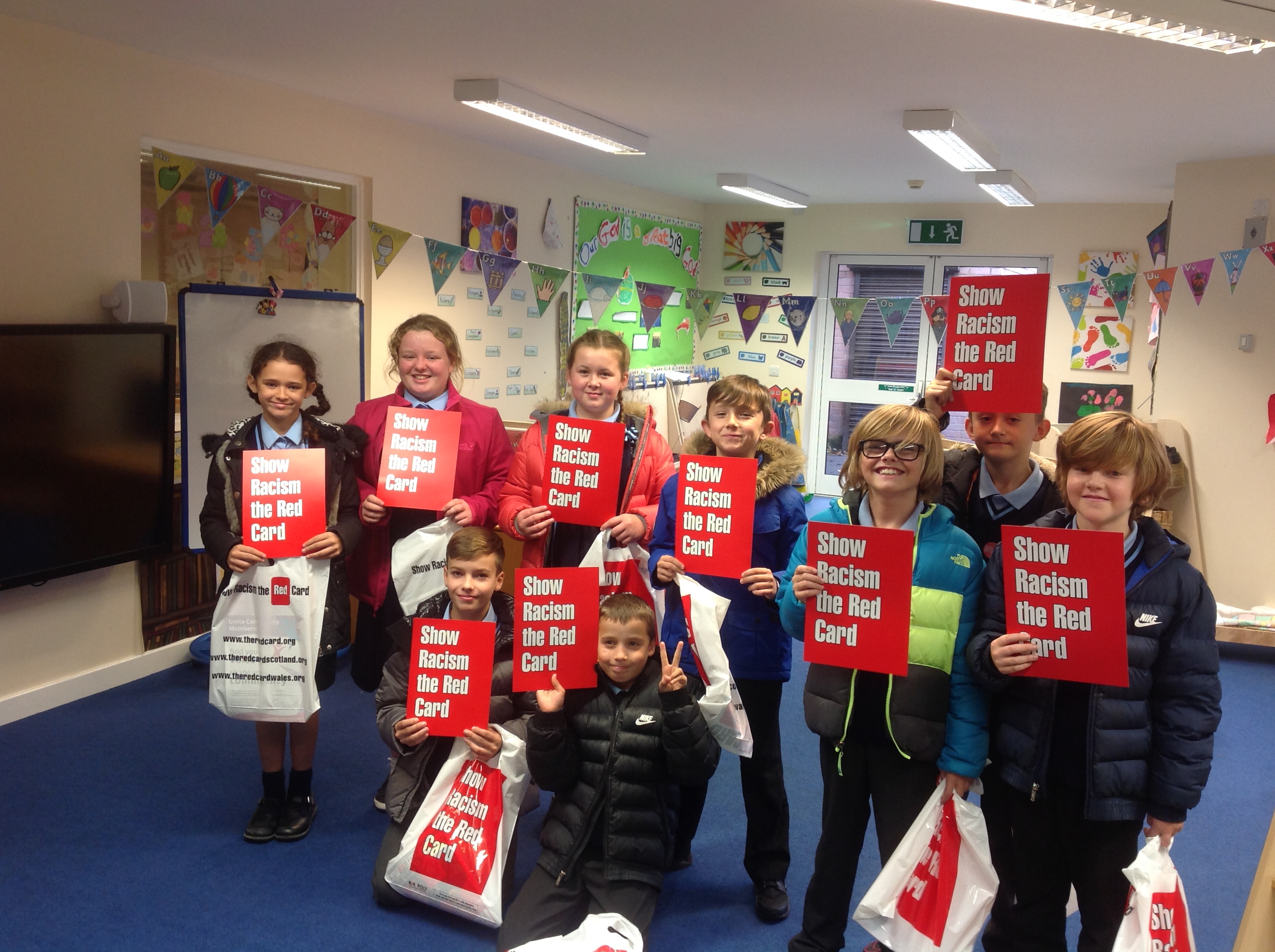 Show Racism the Red Card – Holy Name Catholic Primary School
